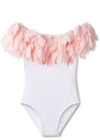 Neon Pink & Red Ruffle Swimsuit – Stella Cove