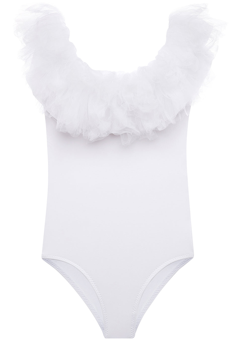 White Ballet Bathing Suit for Girls – Stella Cove